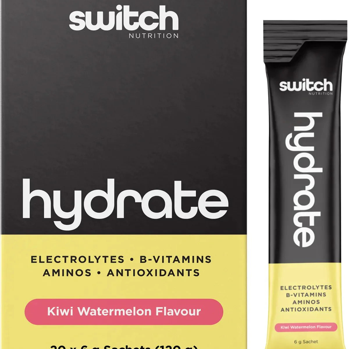 Buy Switch Nutrition Hydrate Electrolytes Lemon Lime 20 Pack – Sup Yo